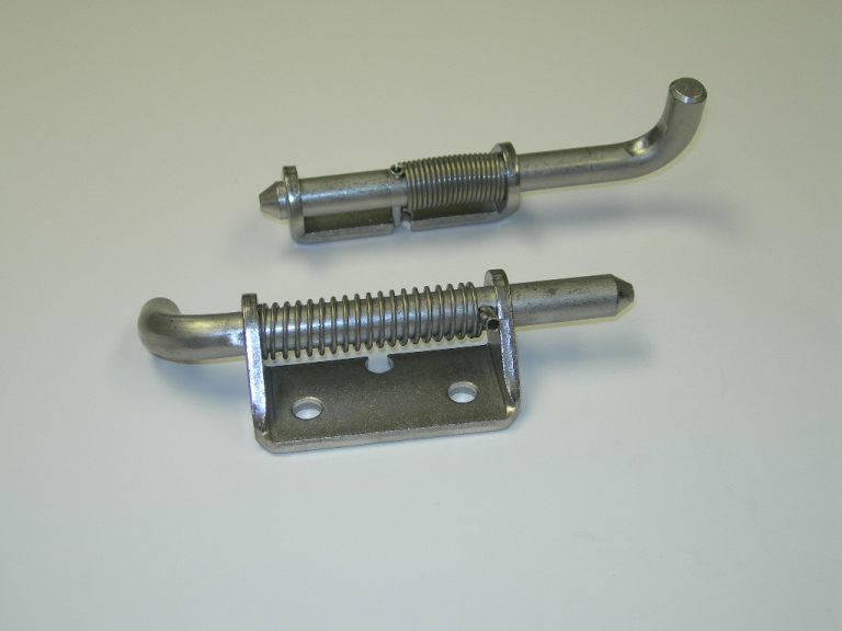 0.500 Right Hand Zinc Plated Steel Heavy Duty Spring Latch With Hold ...