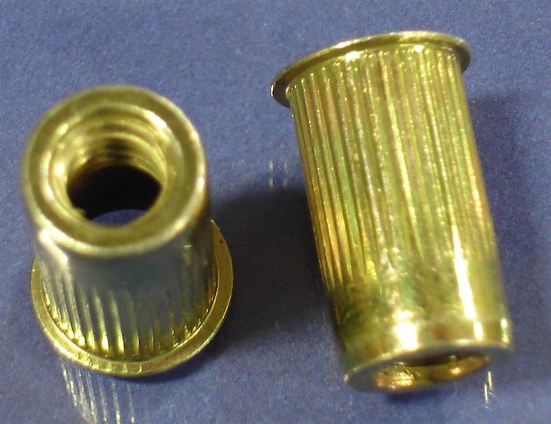 RRNS01032130C - 10-32 Ribbed Rivet Nut, Small Flange | MRO Hardware